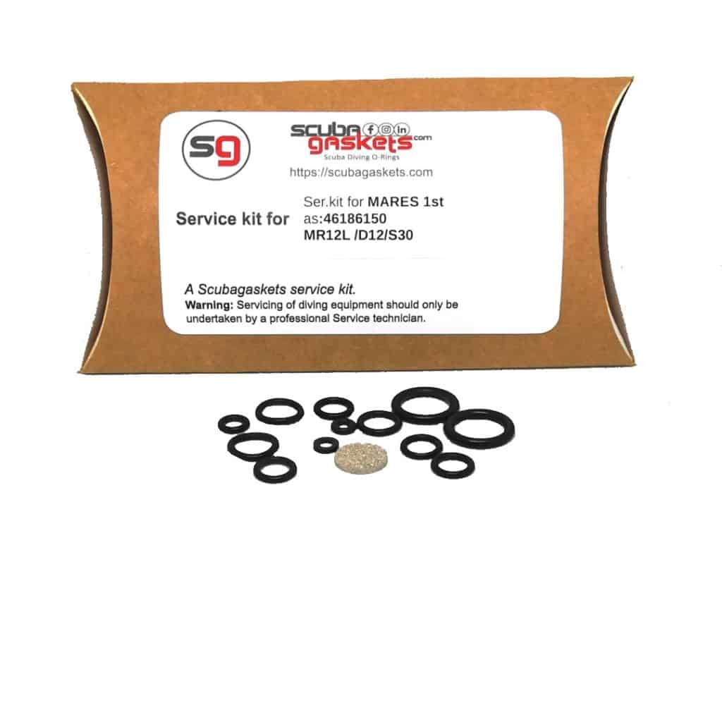 Service kit for Mares 1st stage MR12 L D12 S30 as kit no 46186150