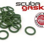 116 Green Viton® O'rings Sh90 for M18 x 1.5 Tank Valve - Scuba Gaskets